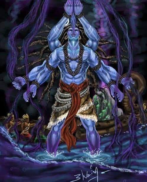 🌺The Samudra Manthan or Churning of the Ocean of Milk is one of the ...