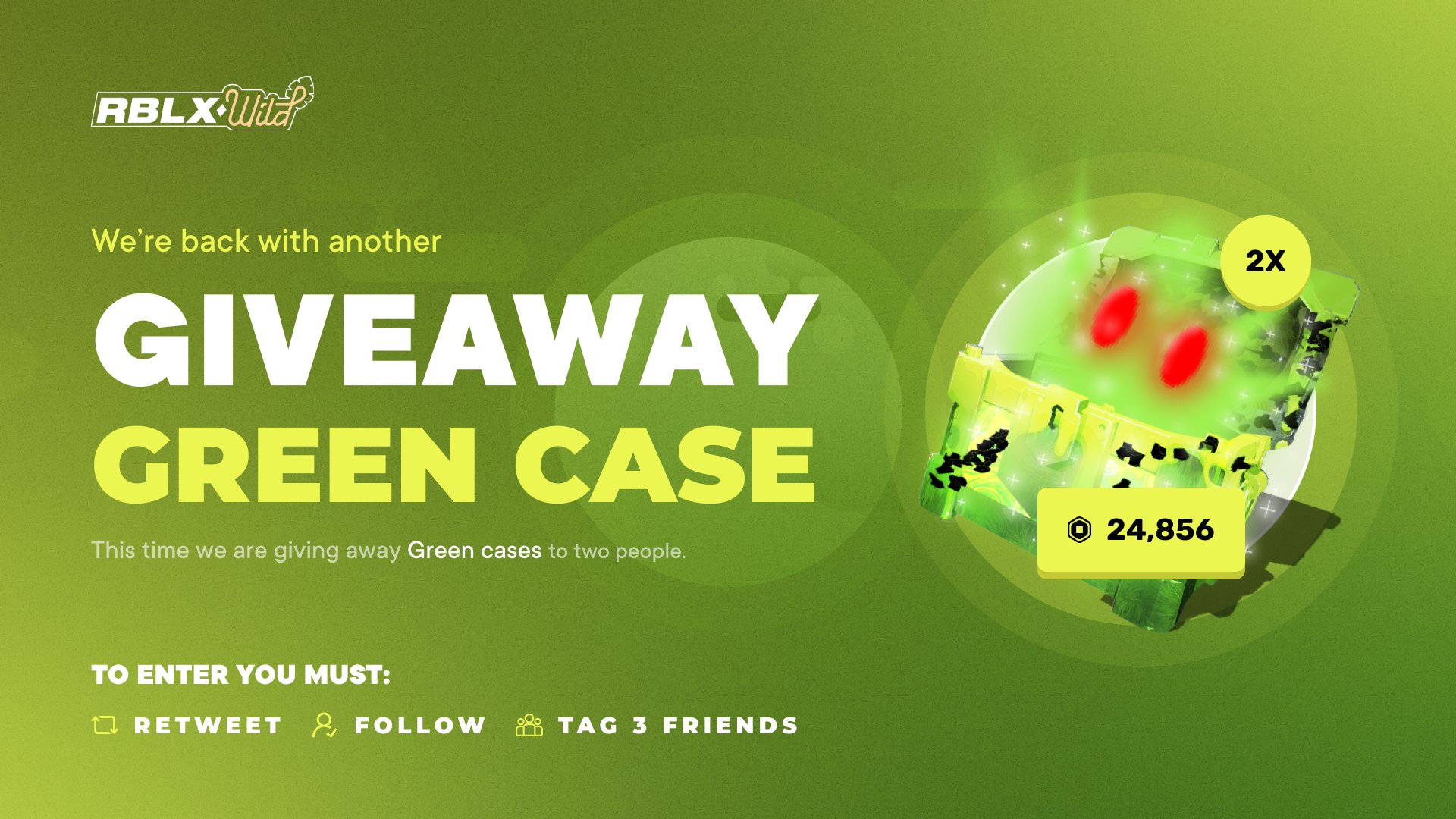 RBLXWild on Twitter: "We are giving 3 lucky users a free 100% funded casebattle. This time, It's ...