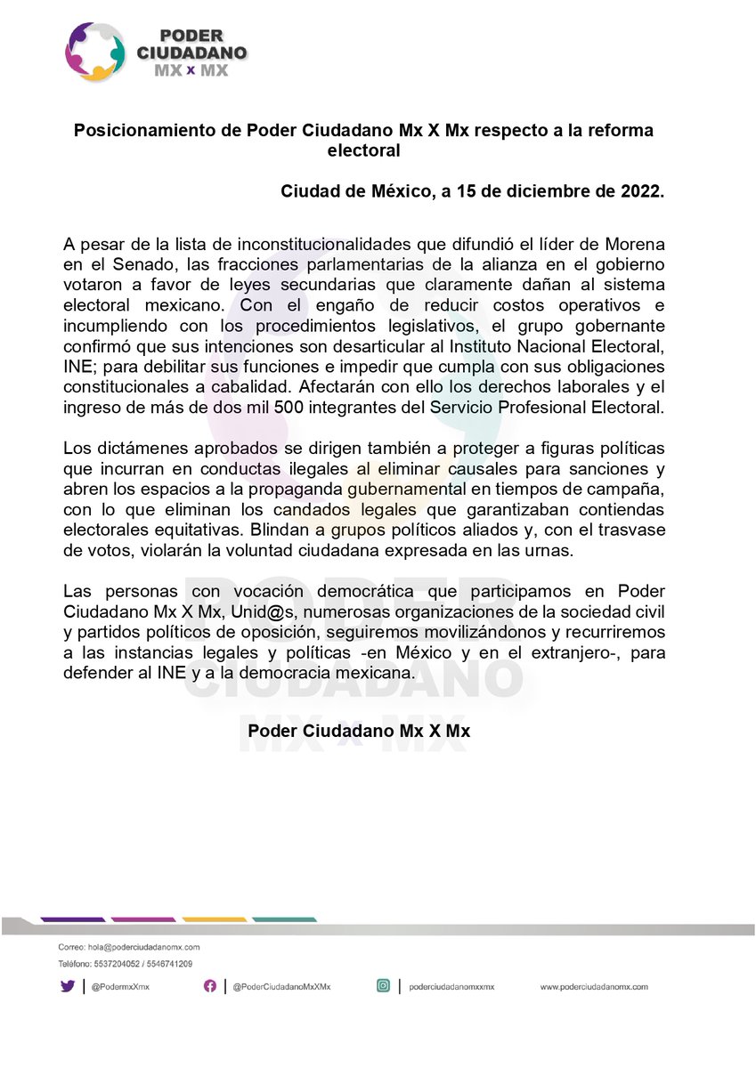 Unidos para mejorar on Twitter: "RT @PodermxXmx: Compartimos nuestro ...