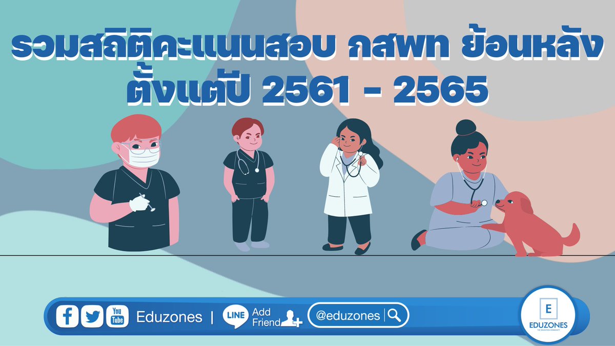 eduzones on Twitter: "รวมสถิติคะแนนสอบ กสพท ย้อนหลัง ตั้งแต่ปี 2561 – 2565 . ดูได้ที่ 👉 https ...