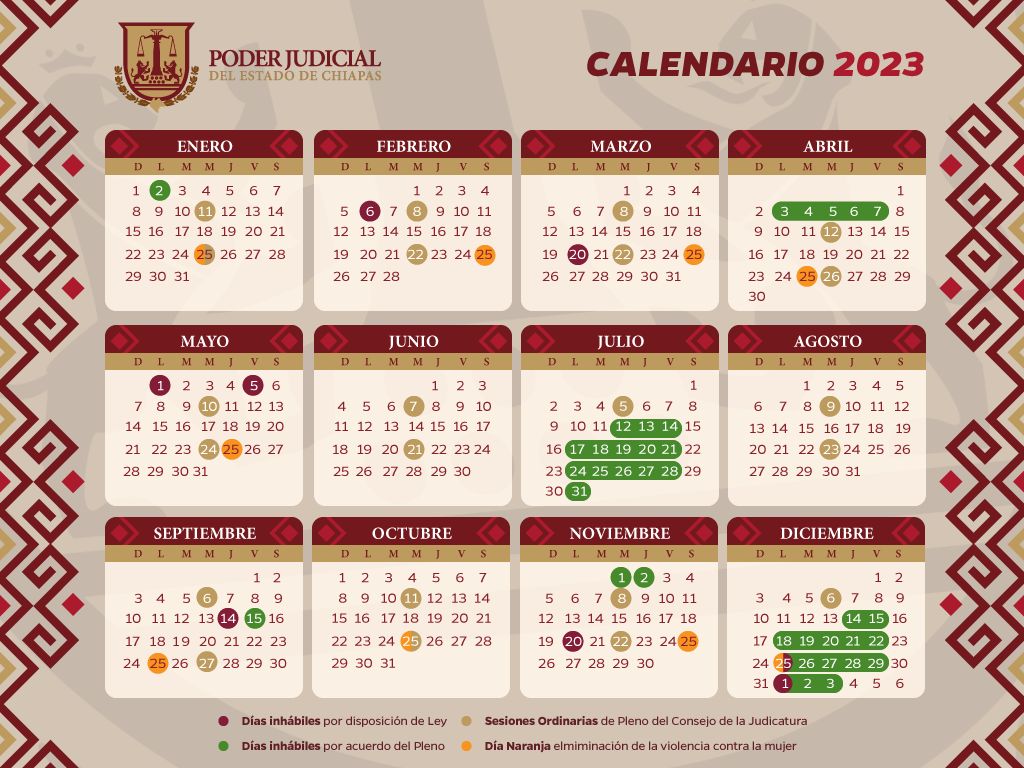 Calendario 2024 Del Poder Judicial - Image to u Calendario 2024 Del Poder Judicial - Image to u