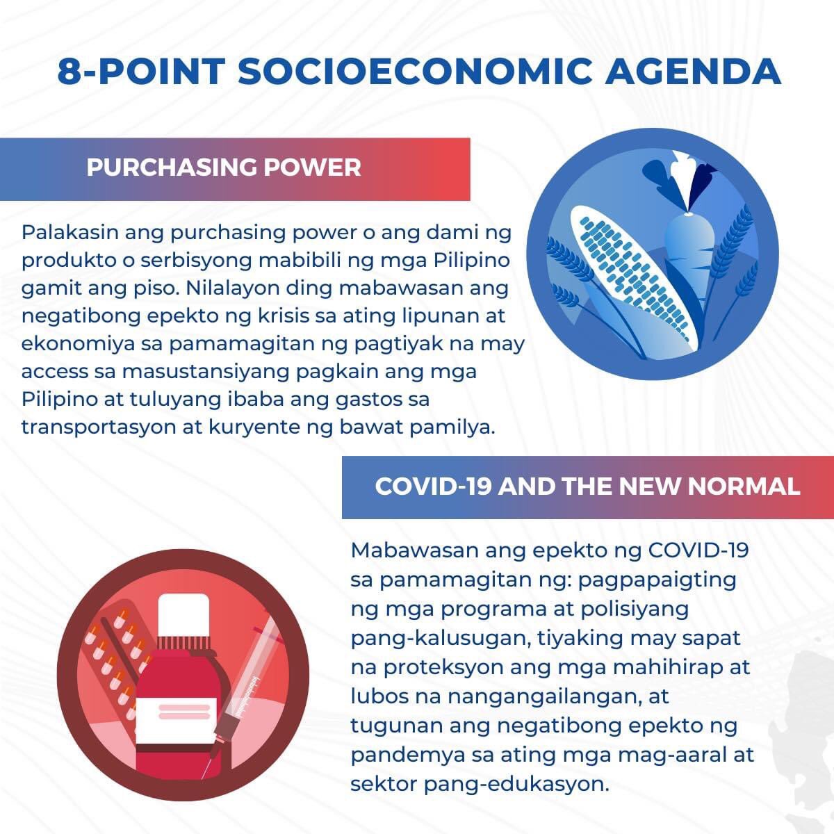 NEDA Philippines on Twitter: "𝗧𝗜𝗡𝗚𝗡𝗔𝗡: Ang 8-point Socioeconomic Agenda ng kasalukuyang ...
