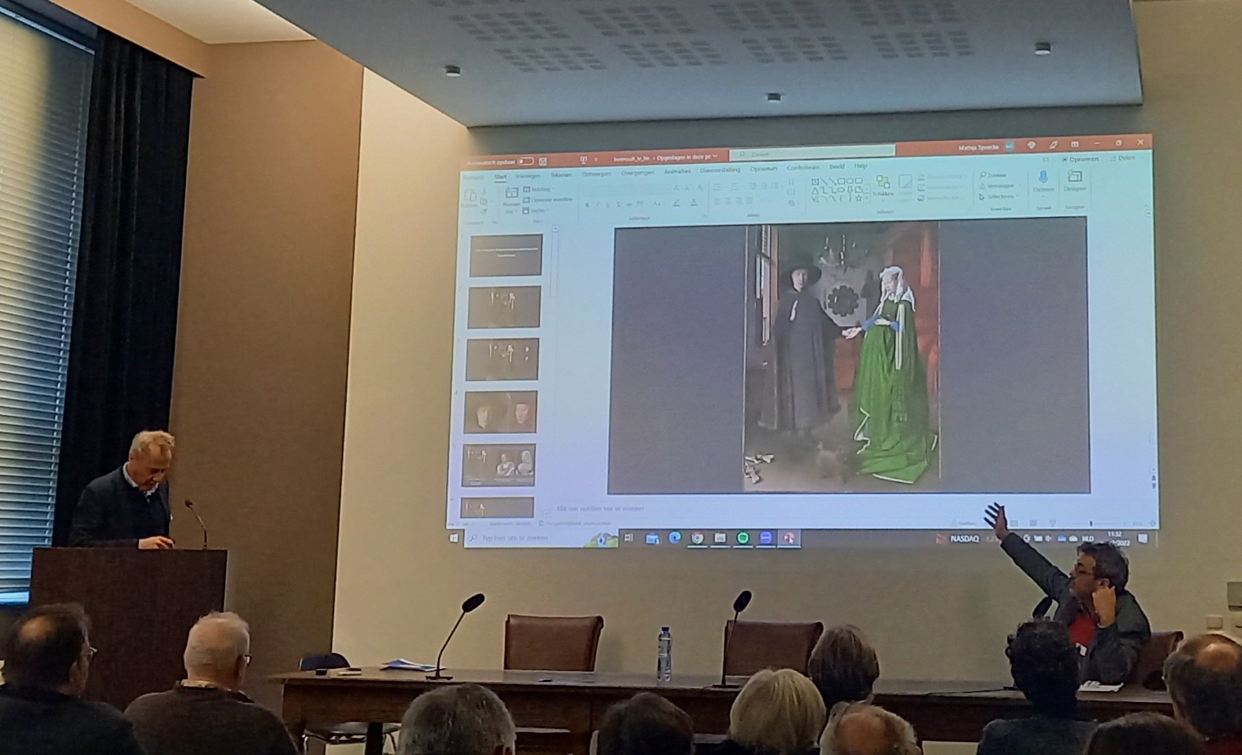 Hendrik Callewier on Twitter: "Remarkable conclusion in the workshop on Jan Van Eyck in Ghent ...