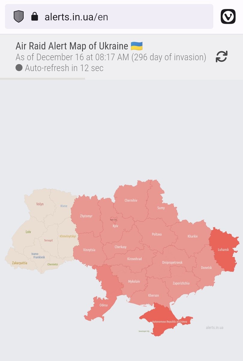Euromaidan Press On Twitter Air Raid Sirens In Most Of Ukraine