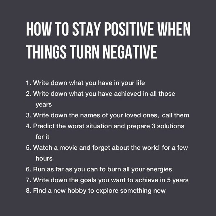 Staying Positive In A Negative World