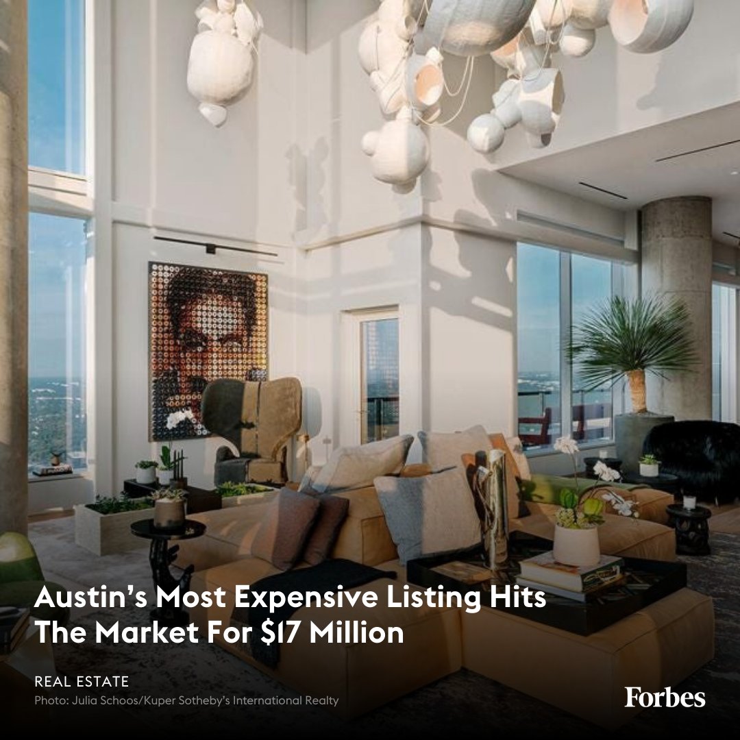The condo is the penthouse at The Residences at W Austin and recently ...