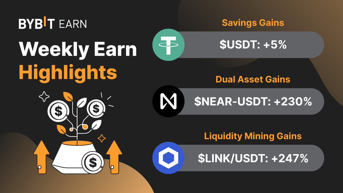 Bybit on Twitter: "🔓 Unlock 5% APY on $USDT with #Bybit Savings! Savings Gains 🥇 $USDT: +5% Dual ...