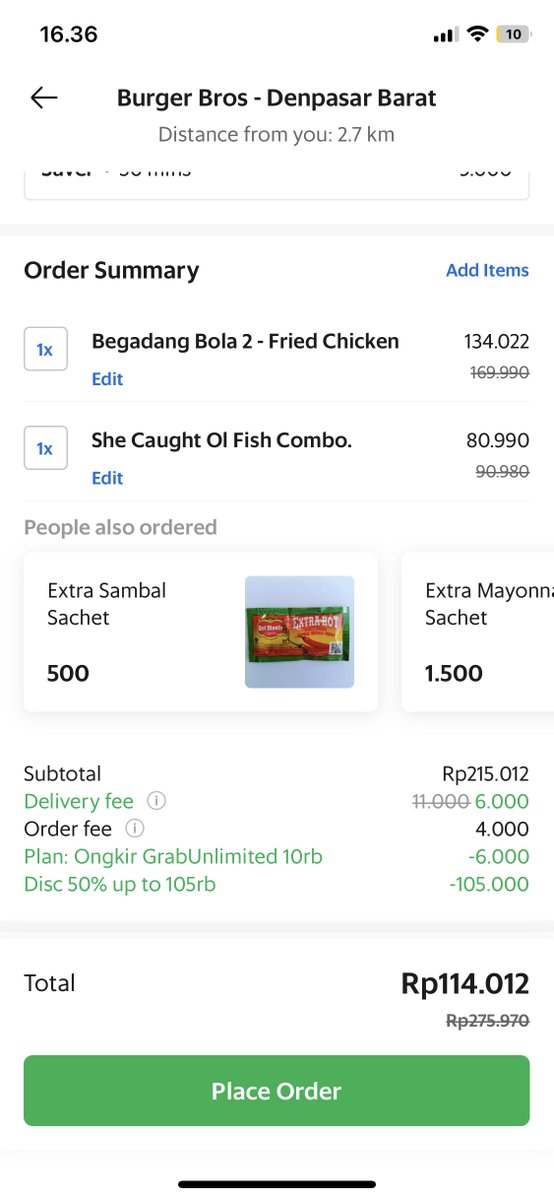 Ruang Taktik on Twitter: "Nih, coba liat admin pesen @burgerbros_id 200rb an jadi tinggal 100rb ...