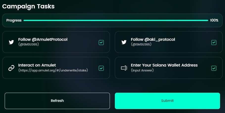 Special NFT from Amulet Protocol x Aki 🎅🏻 @AmuletProtocol is a ...