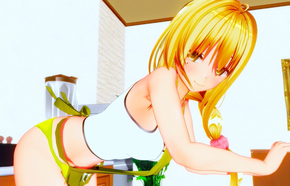 ゆっけ@COM3D2 on Twitter: "健全なエプロンヒロイン この隙間がええんよ.... #COM3D2 #カスタムオーダーメイド3D"