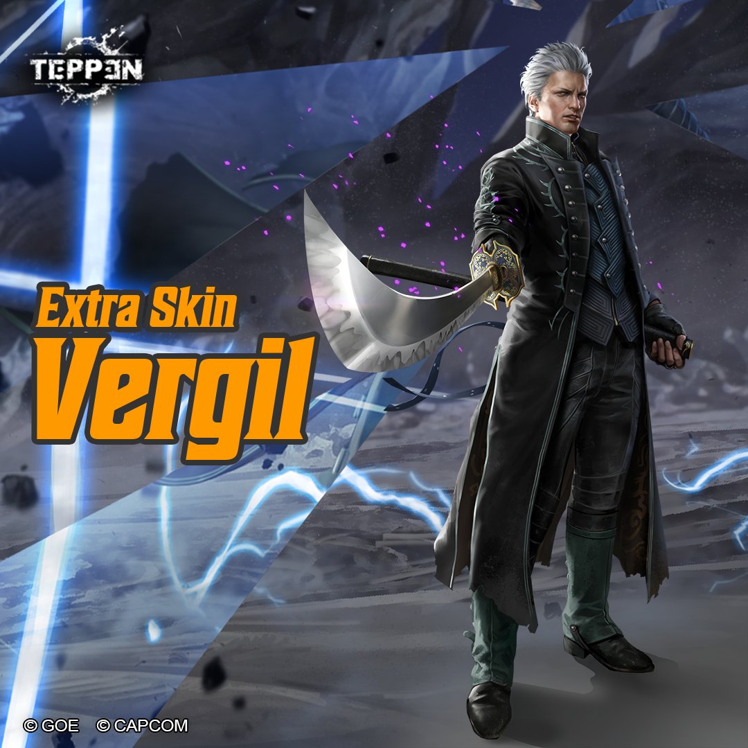 PlayTEPPEN on Twitter: "📢COMING SOON📢 The enigmatic dark angel, Vergil, will be making his way ...