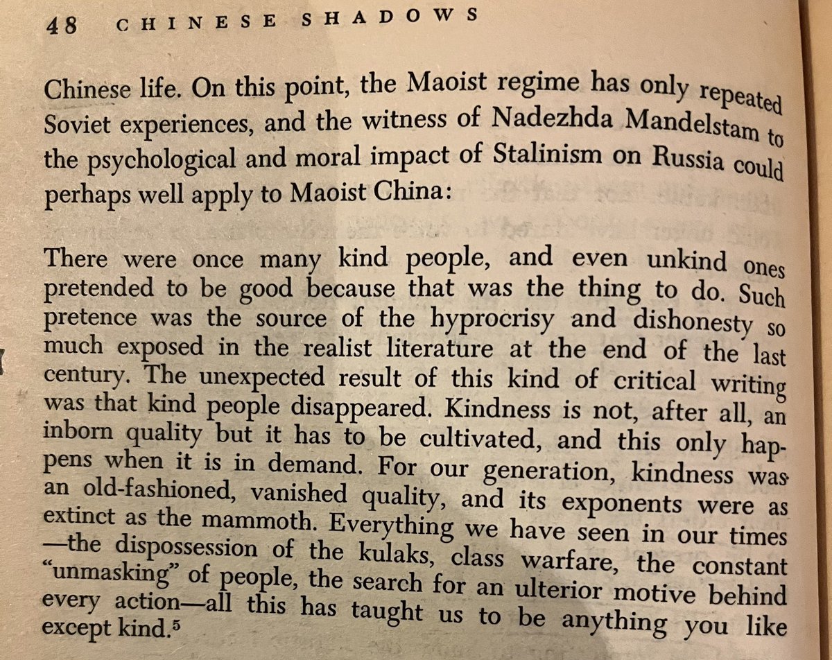 Chinese Shadows was originally published in 1974. In the book, the ...