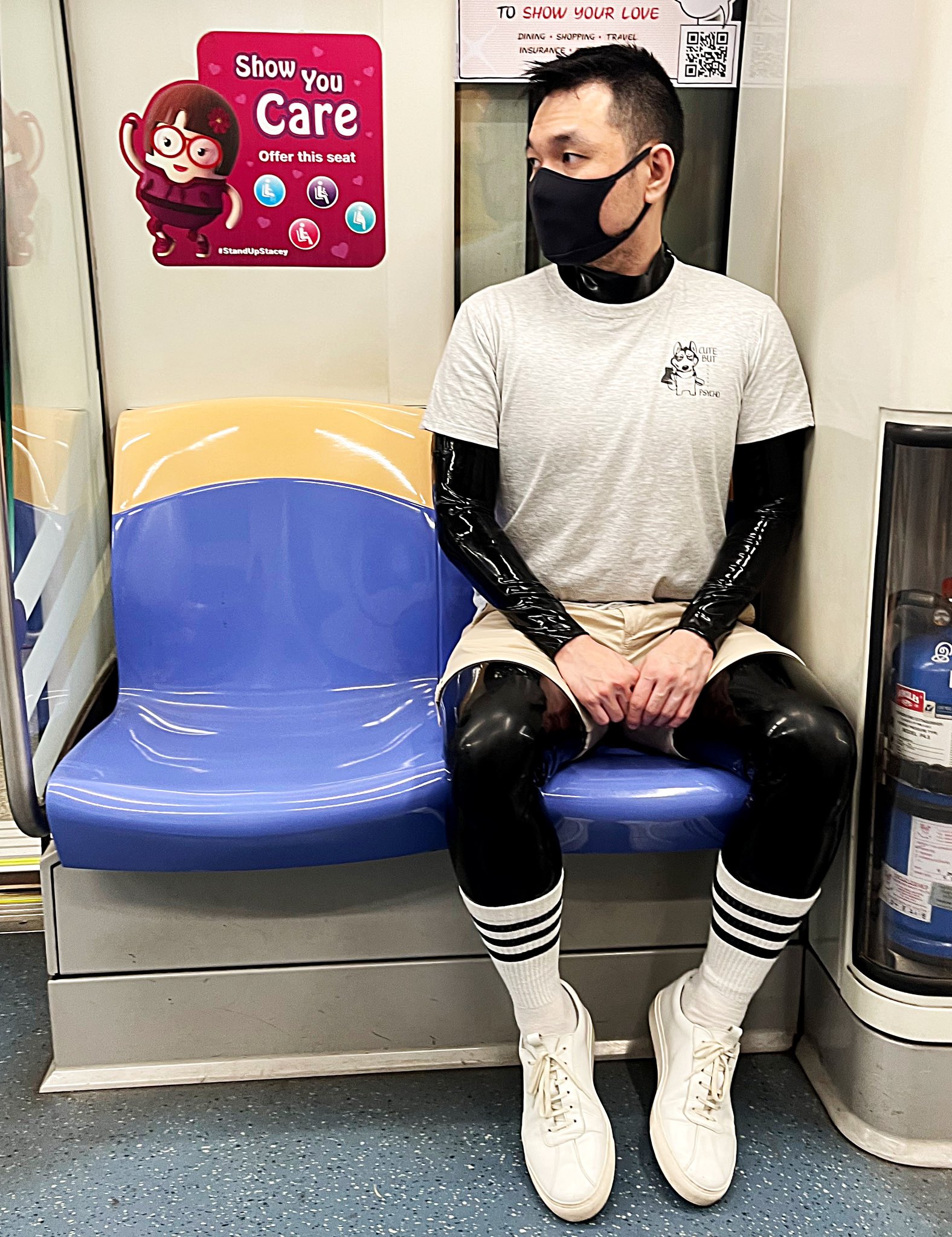 MRGEAR on Twitter: "Waiting for someone to pick the rubber boy up 😈 obligatory train pic 🖤 https ...