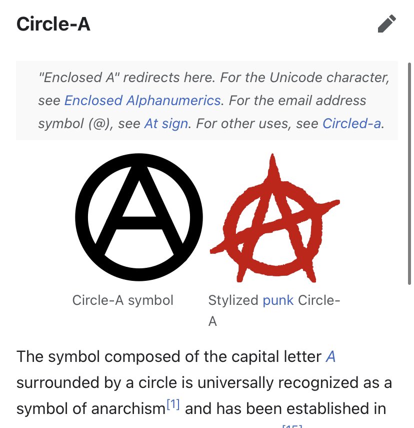 The ‘anarchy’ symbols. I’m not sure these symbols mean what we think ...