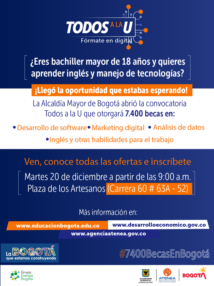 ATENEA on Twitter: "📢 ¡Te esperamos en el Campus #TodosALaU! En el evento liderado por @Bogota ...
