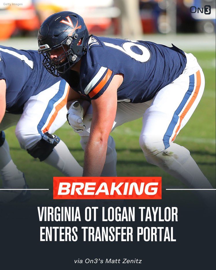 Transfer Portal on Twitter: "🚨BREAKING🚨 Virginia OT Logan Taylor has entered the NCAA transfer ...