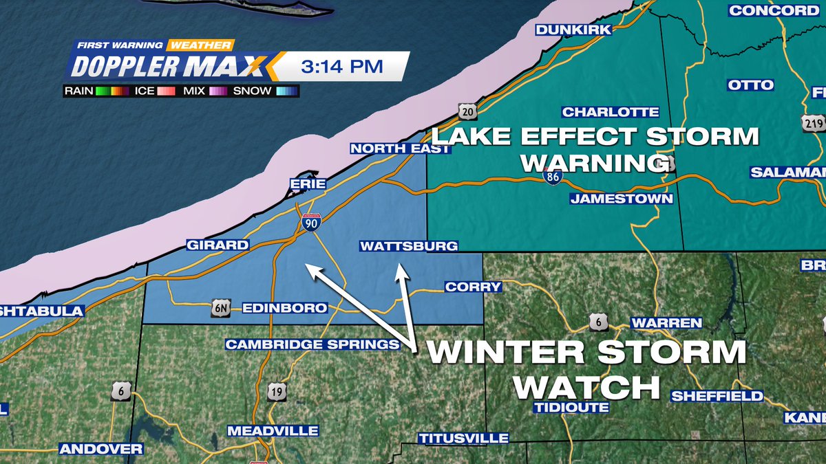 John Stehlin On Twitter A Winter Storm Watch Is Posted For Erie And