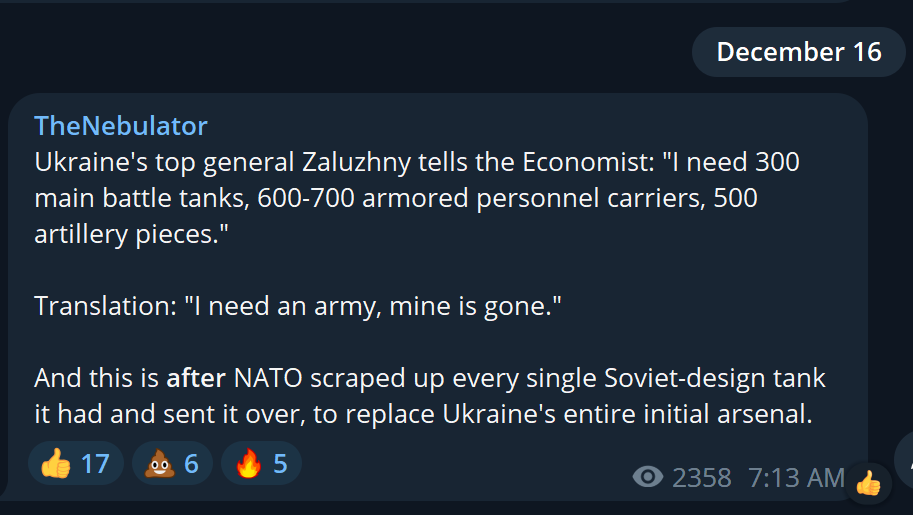 🧵This short Telegram thread from @NebojsaMalic is a brilliant piece of ...