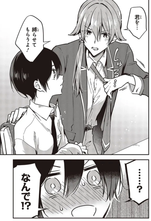 ぜんぶきみの性」35話①が更新されました! どっちが攻めなのか問題です。 【ComicWalker】https://t」浅月のりと⚨の漫画