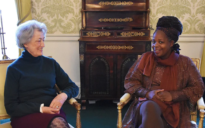 As Lady Susan Hussey comes face to face with Ngozi Fulani, Richard ...