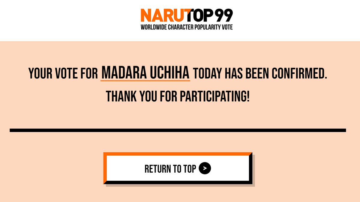 Fornev on Twitter: "IDGAF DON'T JUDGE ME IDC!!! I VOTED MADARA FOR THE #NARUTOP99 Popularity ...