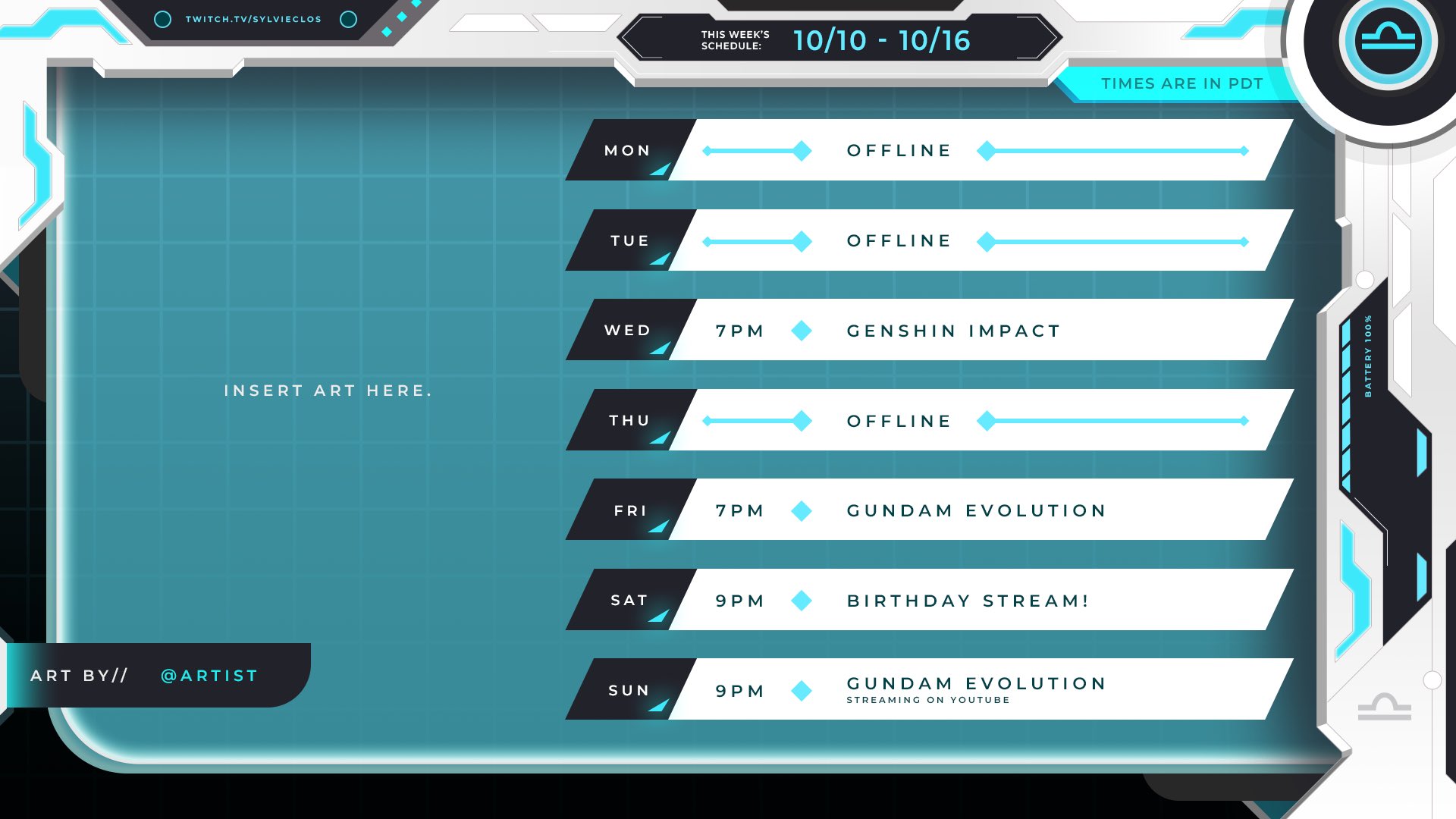 UWU MEDIA | VTUBER GRAPHICS STUDIO on Twitter: "·˚ ༘₊· ͟͟͞͞꒰ schedule designs ; 🌸 A portfolio of ...