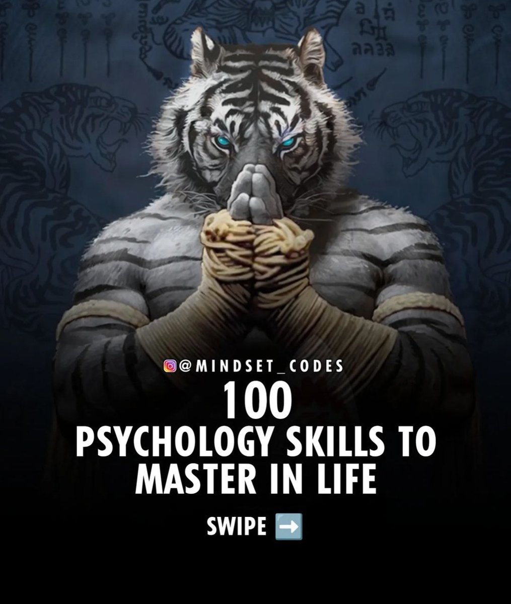 100 Psychology skills to master in life: - Thread from Succeeded Mind ...