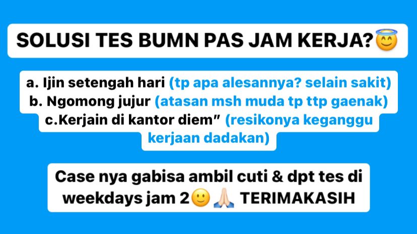 BACA RULES DI (bit.ly/worksfess) on Twitter: "Work! Mijta sarannya dong kalo menurut kalian ...