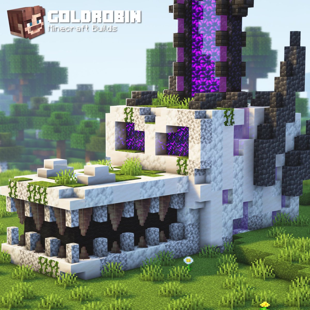 Minecraft Dragon Head Castle