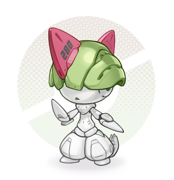 「Robot ralts#Pokemon 」|lordyan耶博士のイラスト
