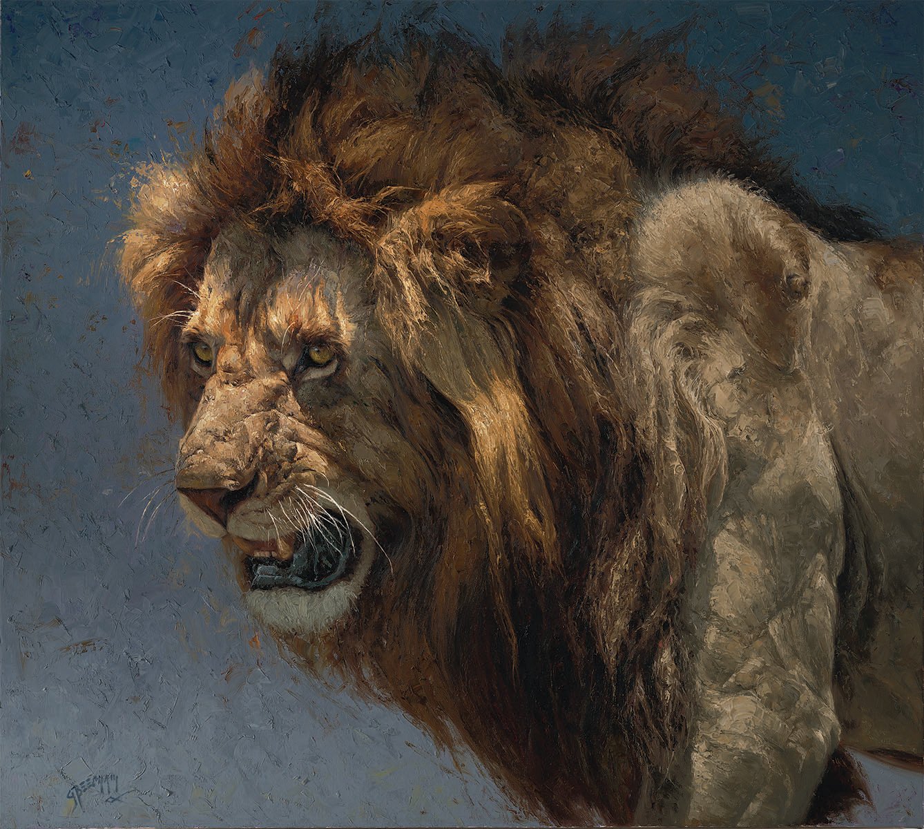 Greg Beecham Studio on Twitter: ""Up To The Challenge" - 36"x40" - oil on linen I finished this ...