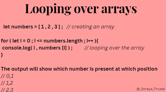 Thread to understand "LOOPS IN JAVSCRIPT " in detail 👇 - Thread from ...