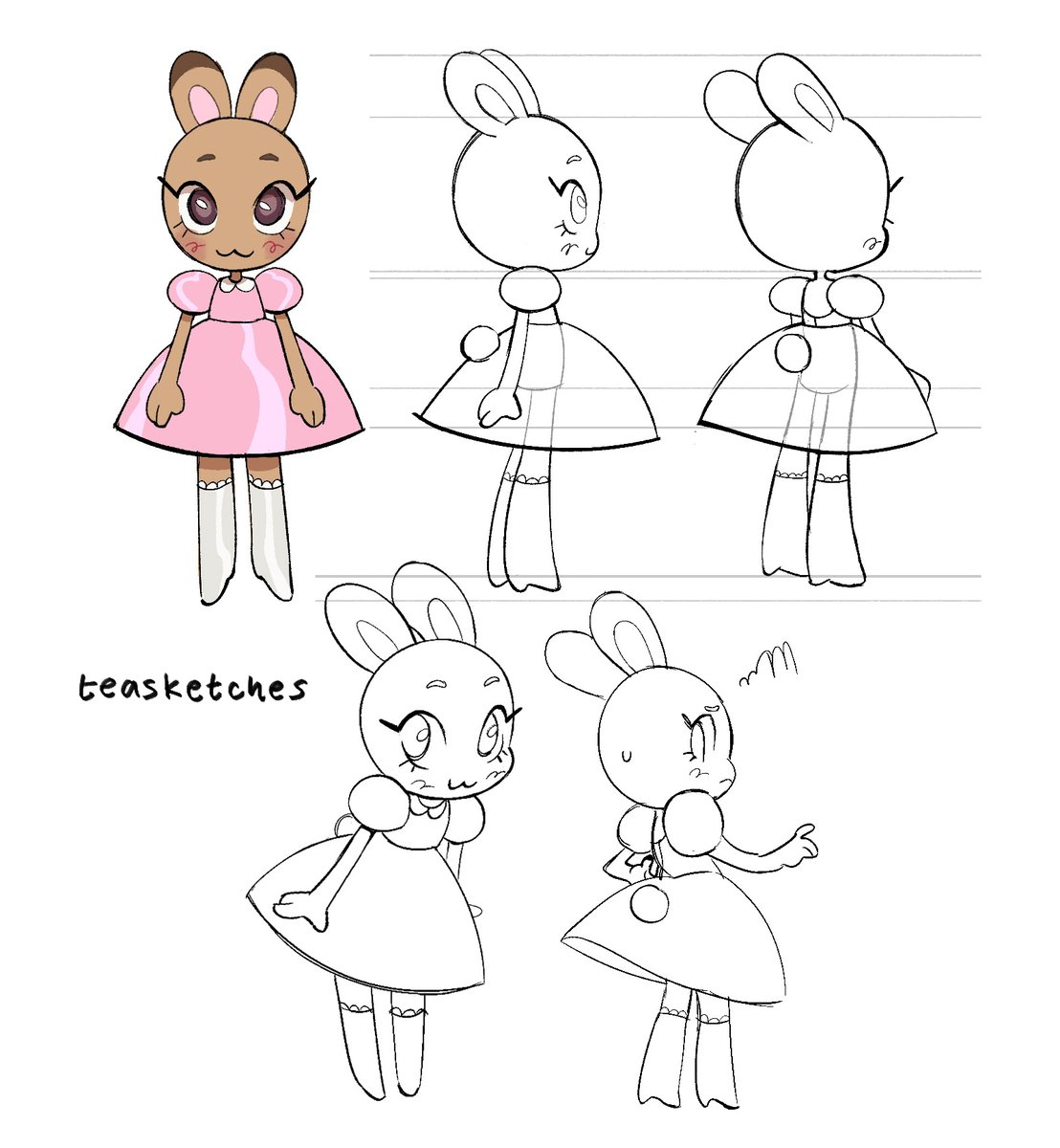 「character sheets for these 2 」|elina 🌷の漫画