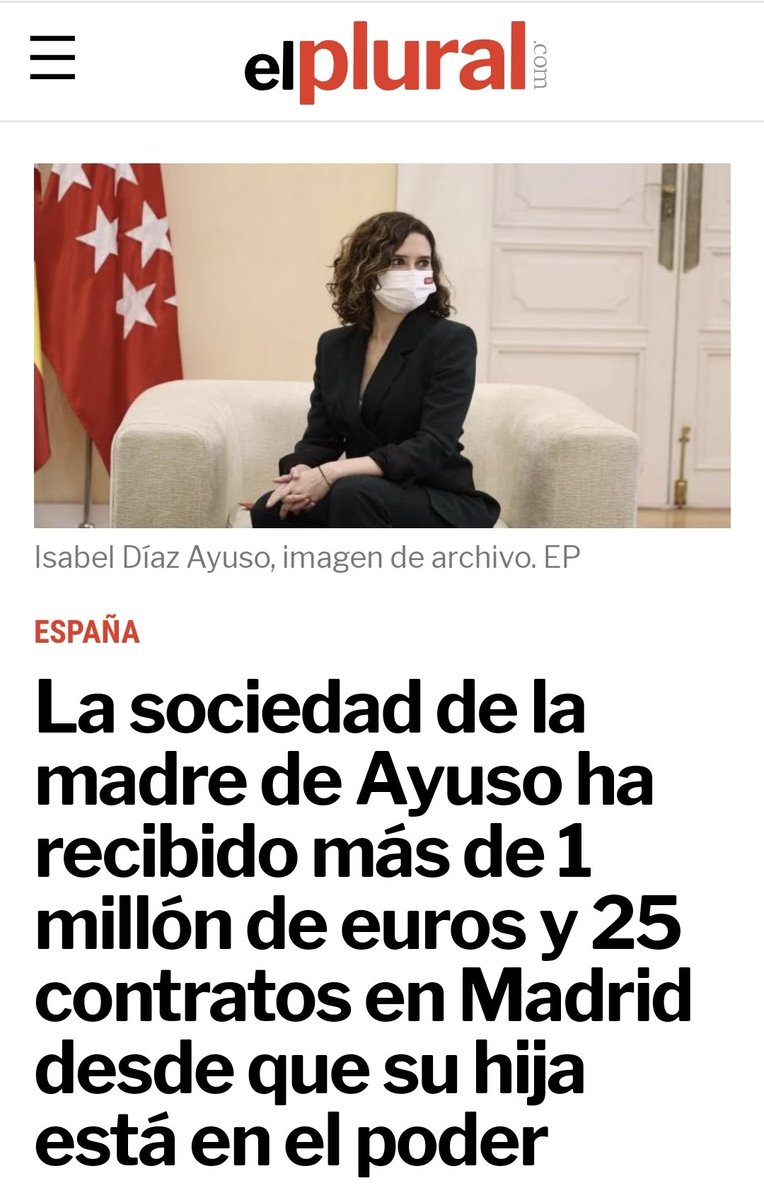 May on Twitter: "RT @richyuno64: Se entiende lo de Ayuso y las propinas, es que ella cuando se ...