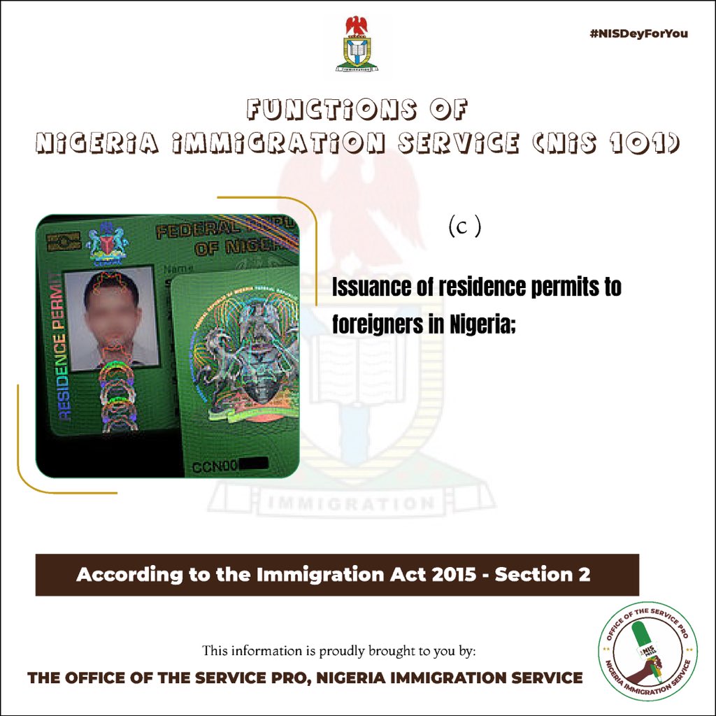 As the Nation’s Gatekeeper, the Nigeria Immigration Service is charged ...