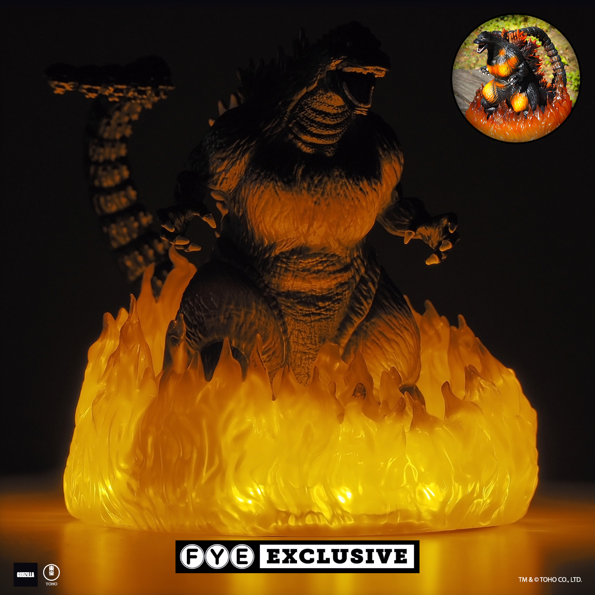X Plus Godzilla 1995 With 50cm Burning Godzilla Kit With