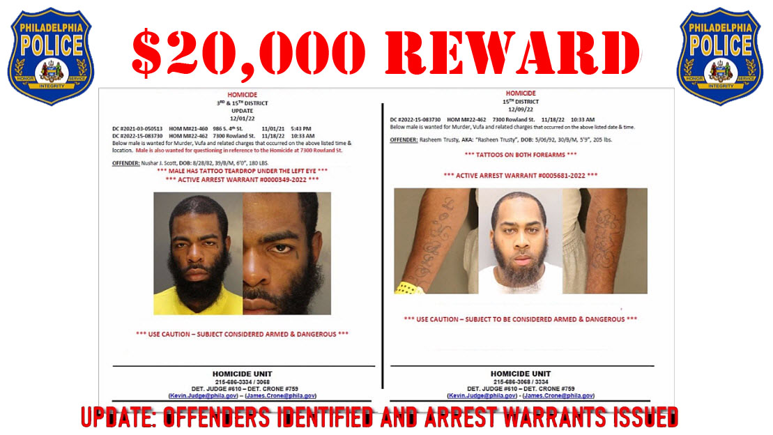 Philadelphia Police Department On Twitter Wanted Suspect S For