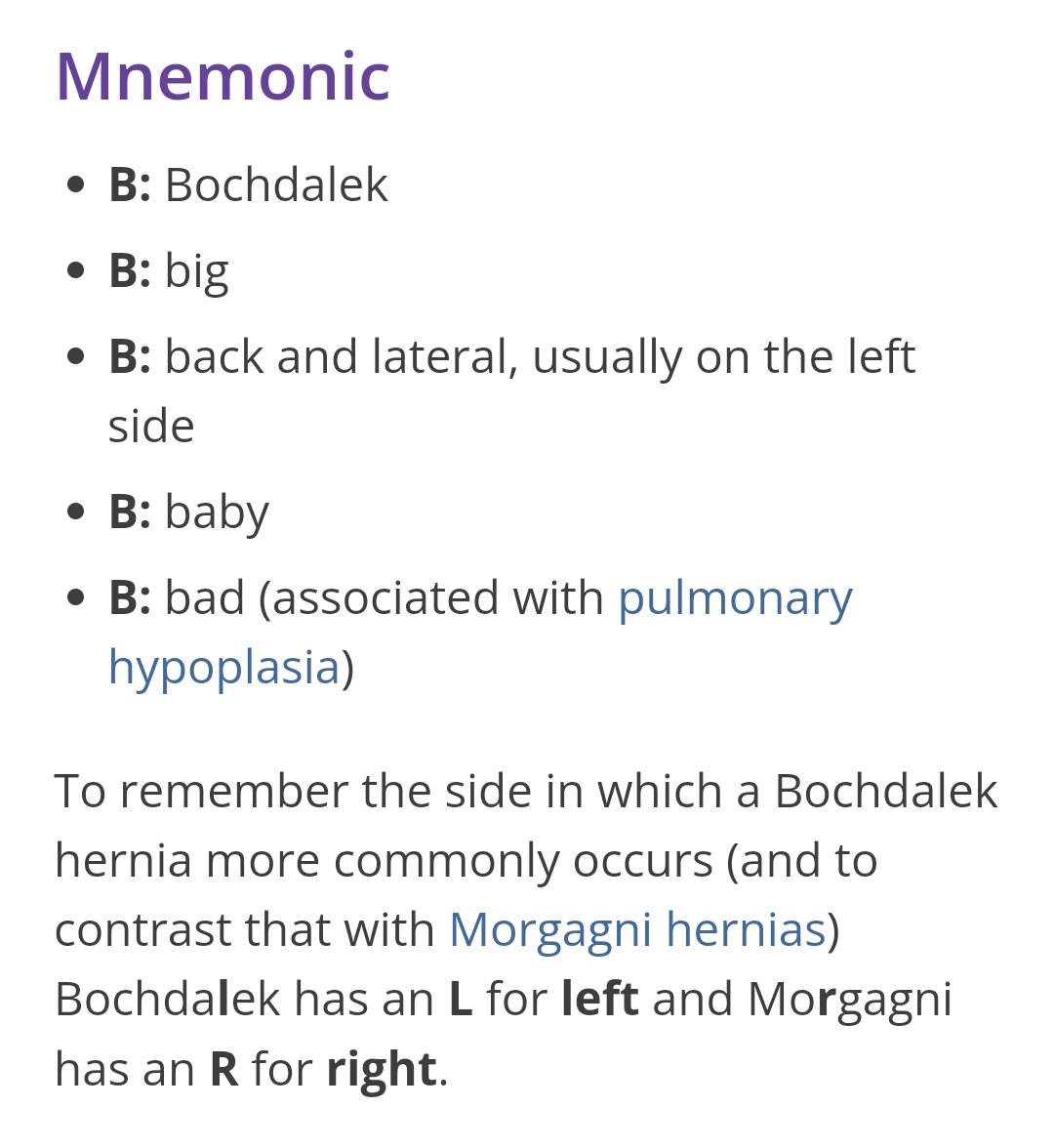 Congenital Diaphragmatic Hernia Types