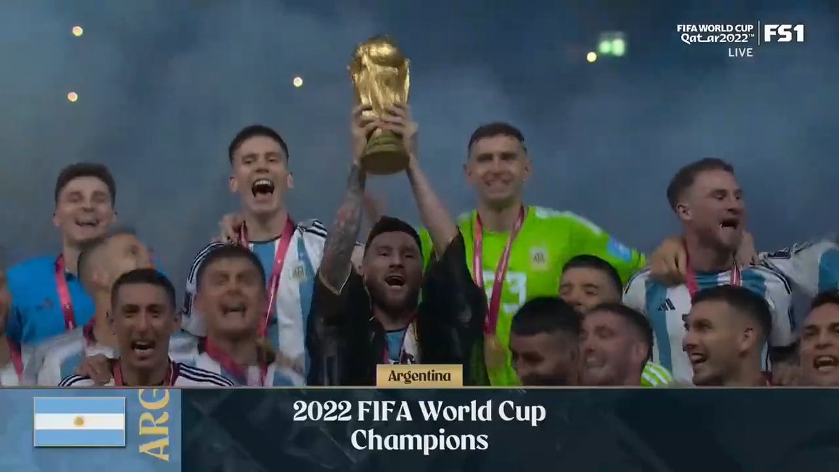 Messi Holding Fifa World Cup