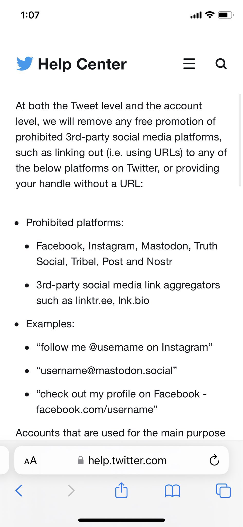TBlake on Twitter: "??? Linktree ban seems so odd. What if the aggregate links aren’t for other ...