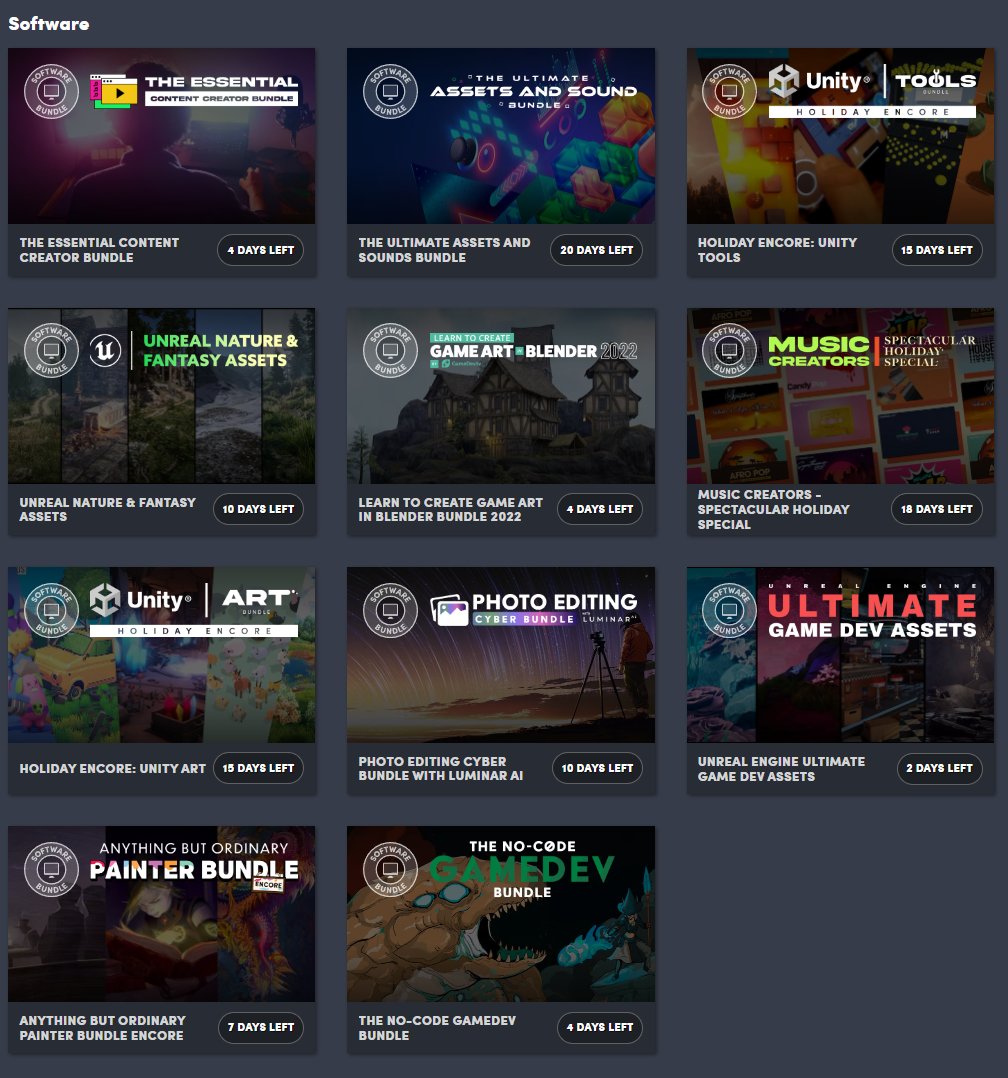 Wario64 on Twitter: "Current Humble Bundle offers http://bit.ly/3u5ujrw #ad"