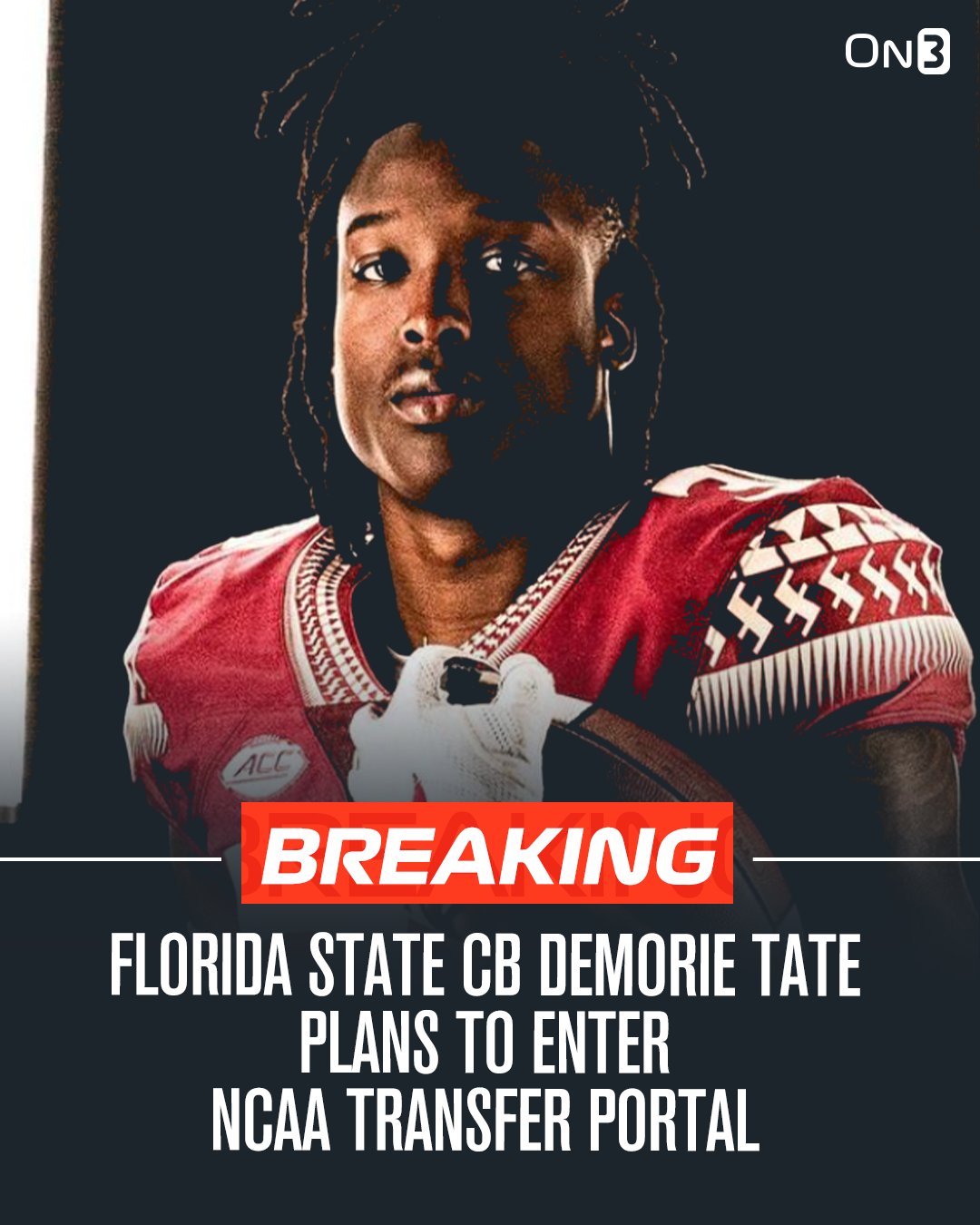 On3 on Twitter: "🚨BREAKING🚨 FSU CB Demorie Tate announced his intention to enter the NCAA ...