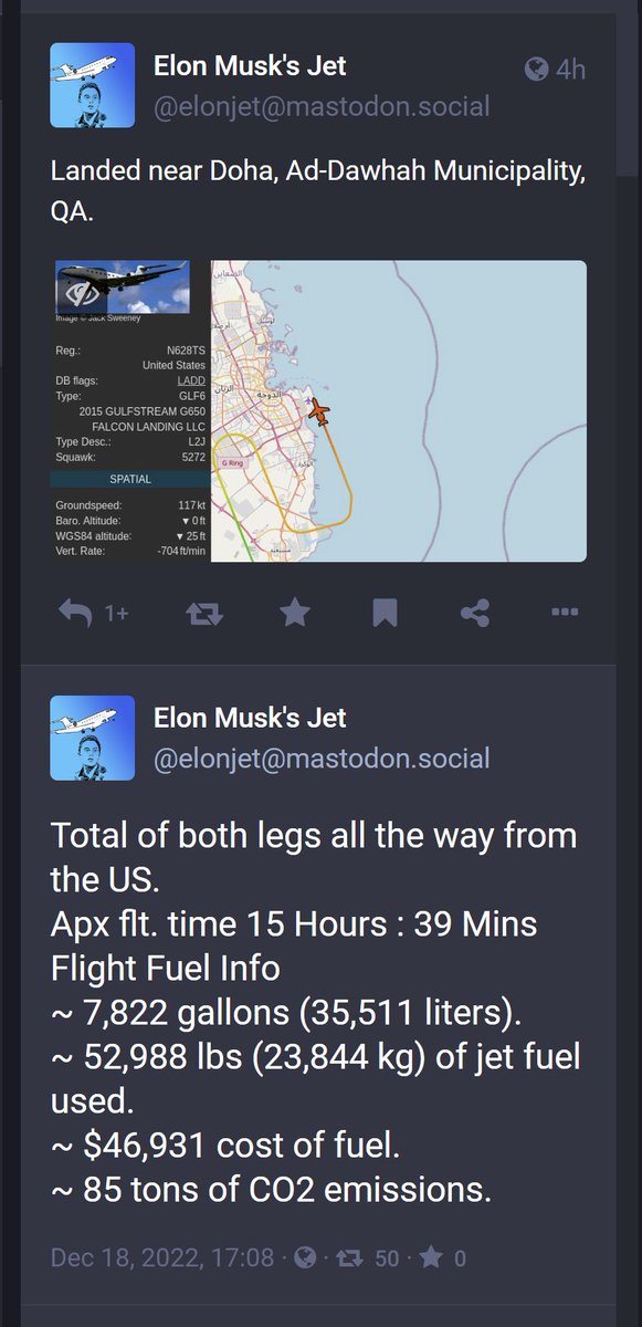 Cari ☮️ (AKA CareBear) on Twitter: "RT @KetanJ0: The emissions from Elon Musk's private jet ...