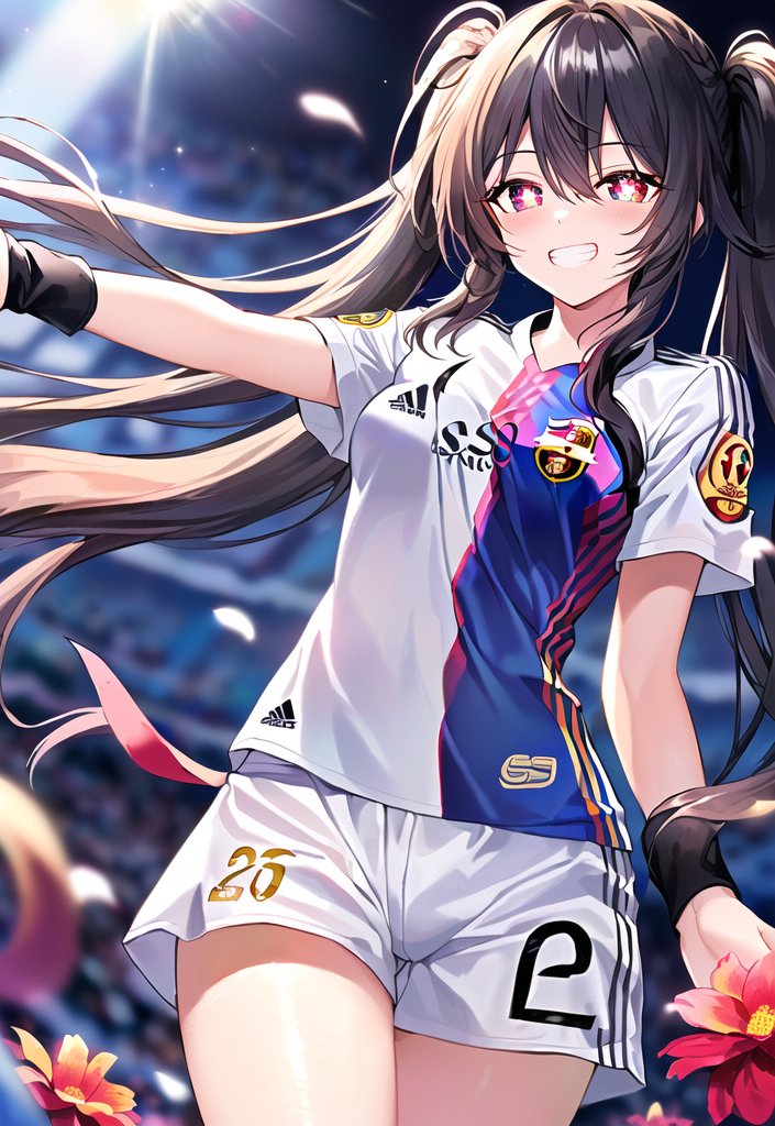 ひまんちゅ(Hima) on Twitter: "メッシ優勝で興奮して寝れないので… 胡桃にもサッカーしてもらった(？) #AIイラスト #原神 #GenshinImapct #胡桃 ...