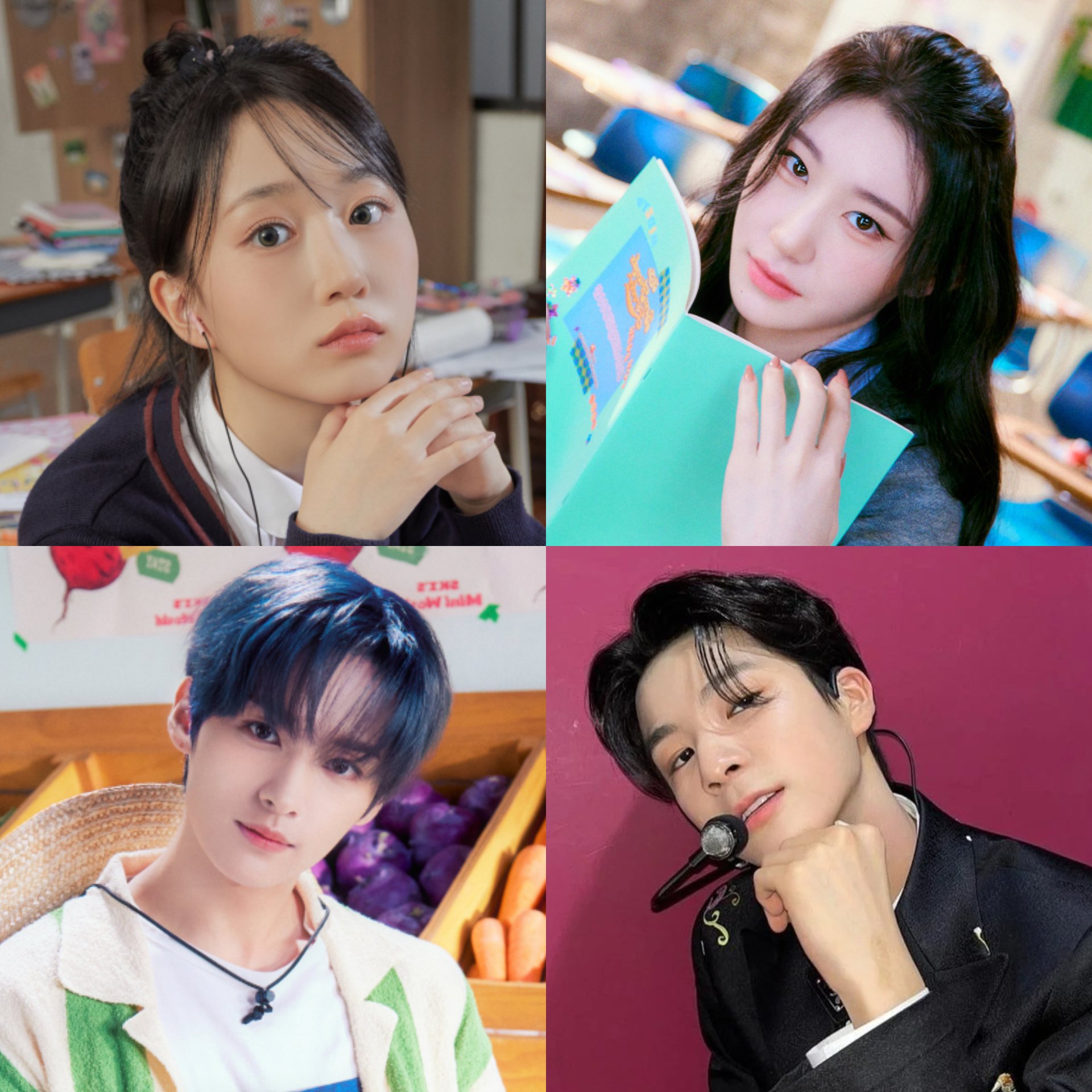nmixx pics on Twitter: "#HAEWON, Stray Kids’ Lee Know, ITZY’s Chaeryeong and Jeong Dongwon (a ...