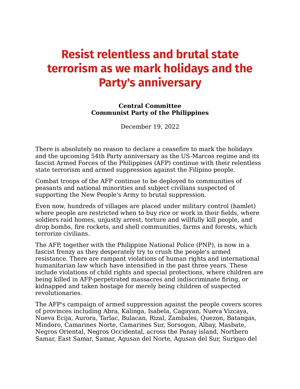 Manila Bulletin News on Twitter: "JUST IN: Communist Party of the Philippines (CPP) announced ...