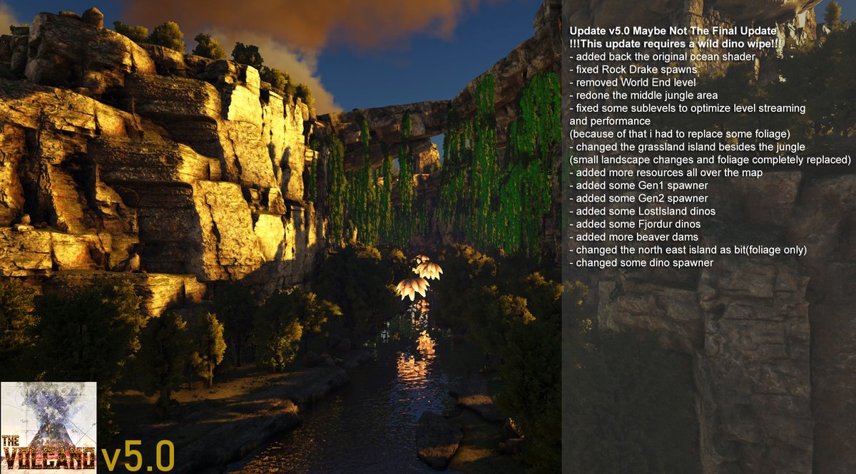 Mike on Twitter: "I just released update v5.0 for #ARK map #TheVolcano The Volcano: https ...