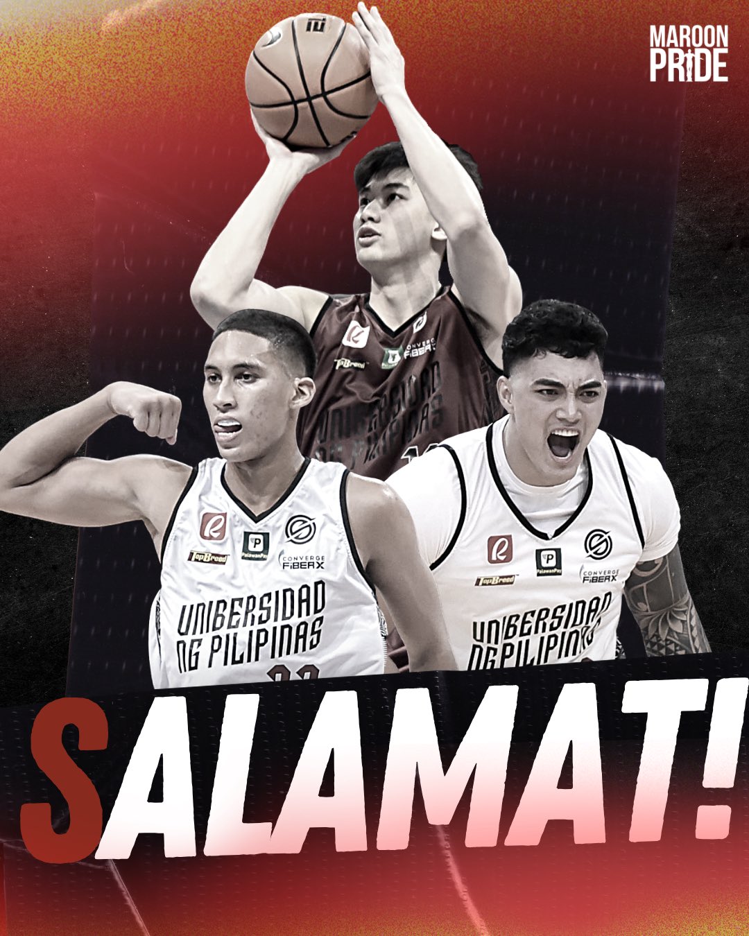 Maroon Pride on Twitter: "JOB WELL DONE. Salamat at pagpupugay sa inyo Zavier, Brix, at Henry ...