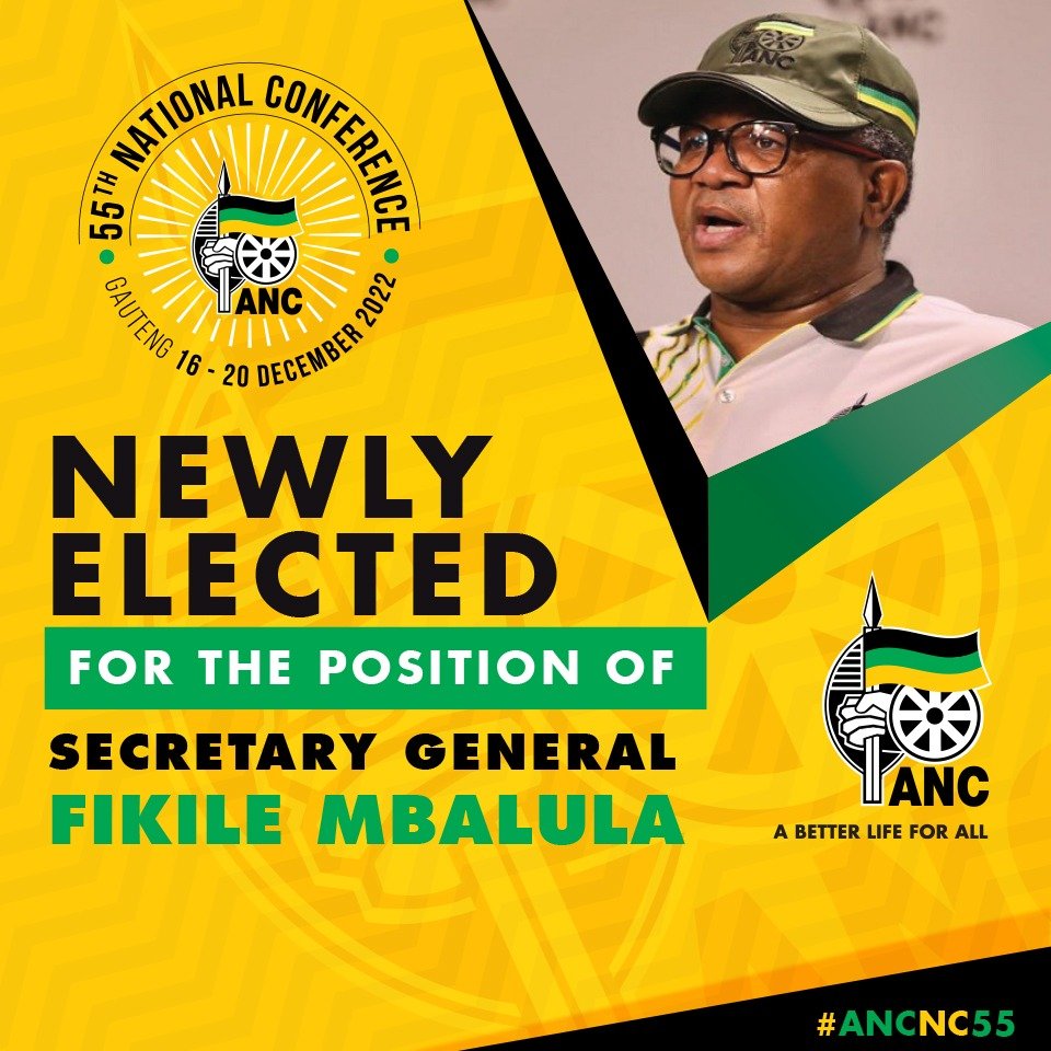 African National Congress #ANCNC55 on Twitter: "#ANC55 National Elective Conference Announcement ...
