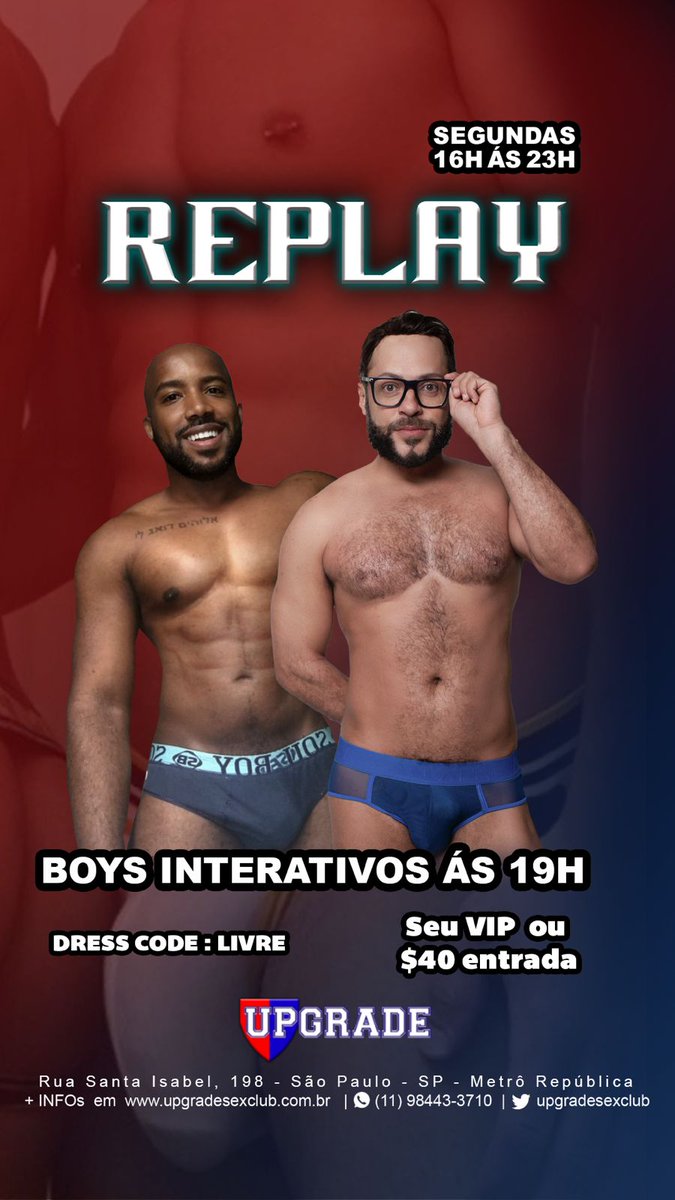 Upgrade Sex Club On Twitter Hoje Tem Replay Ultima Foda Do Ano 16h As